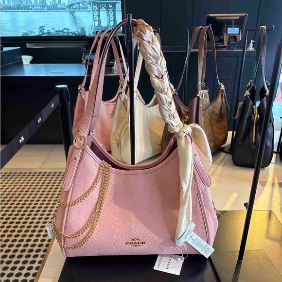 Coach | Bags | Nwtcoach Erin Shoulder Bagcoach Caq86goldpowder Pink ...